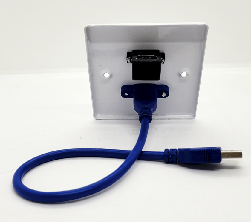 RP-9066 HDMI With USB Receptacle HDMI With USB Receptacle Faceplate ...