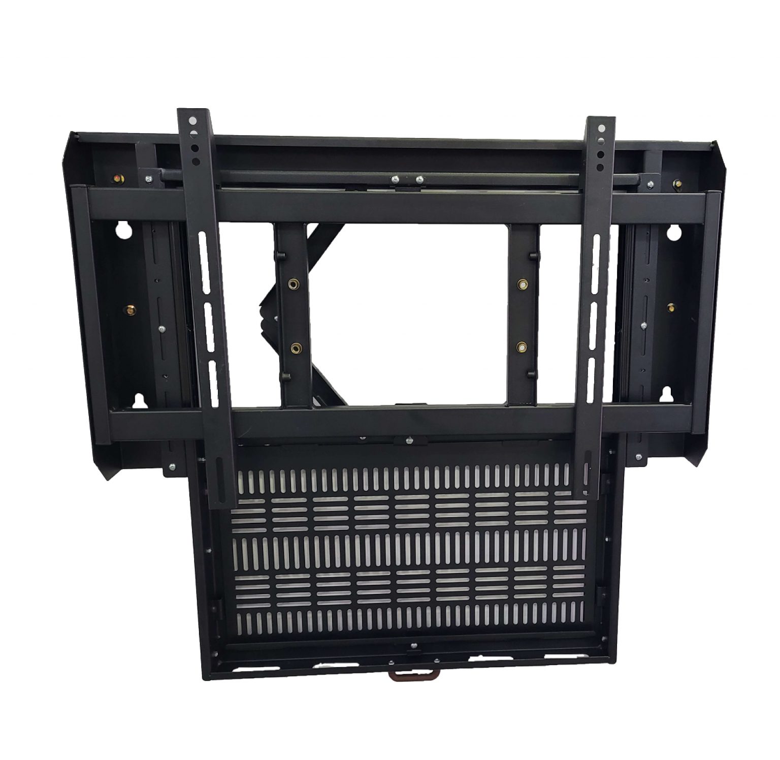 Wall Mount TV Bracket with Pull-Down Storage Tray for 40 to 65 inches ...